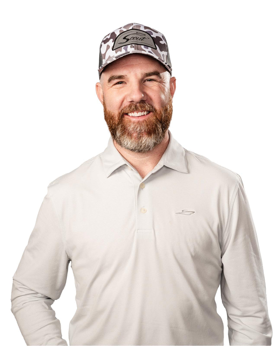 Southerin Tide Men's Long Sleeve Ryder Ridgeway Stripe Polo-Platinum G ...