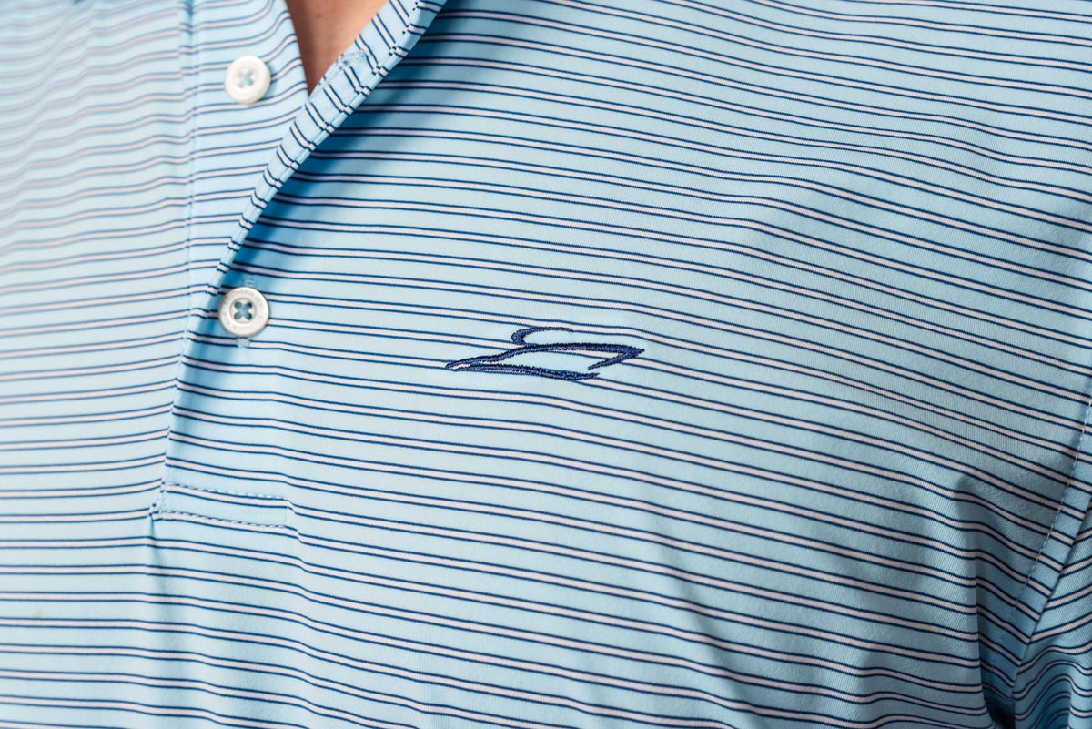 Southern Tide MEN'S BREEZE BELLVIEW STRIPE POLO-CLEARWATER BLUE – Scout ...